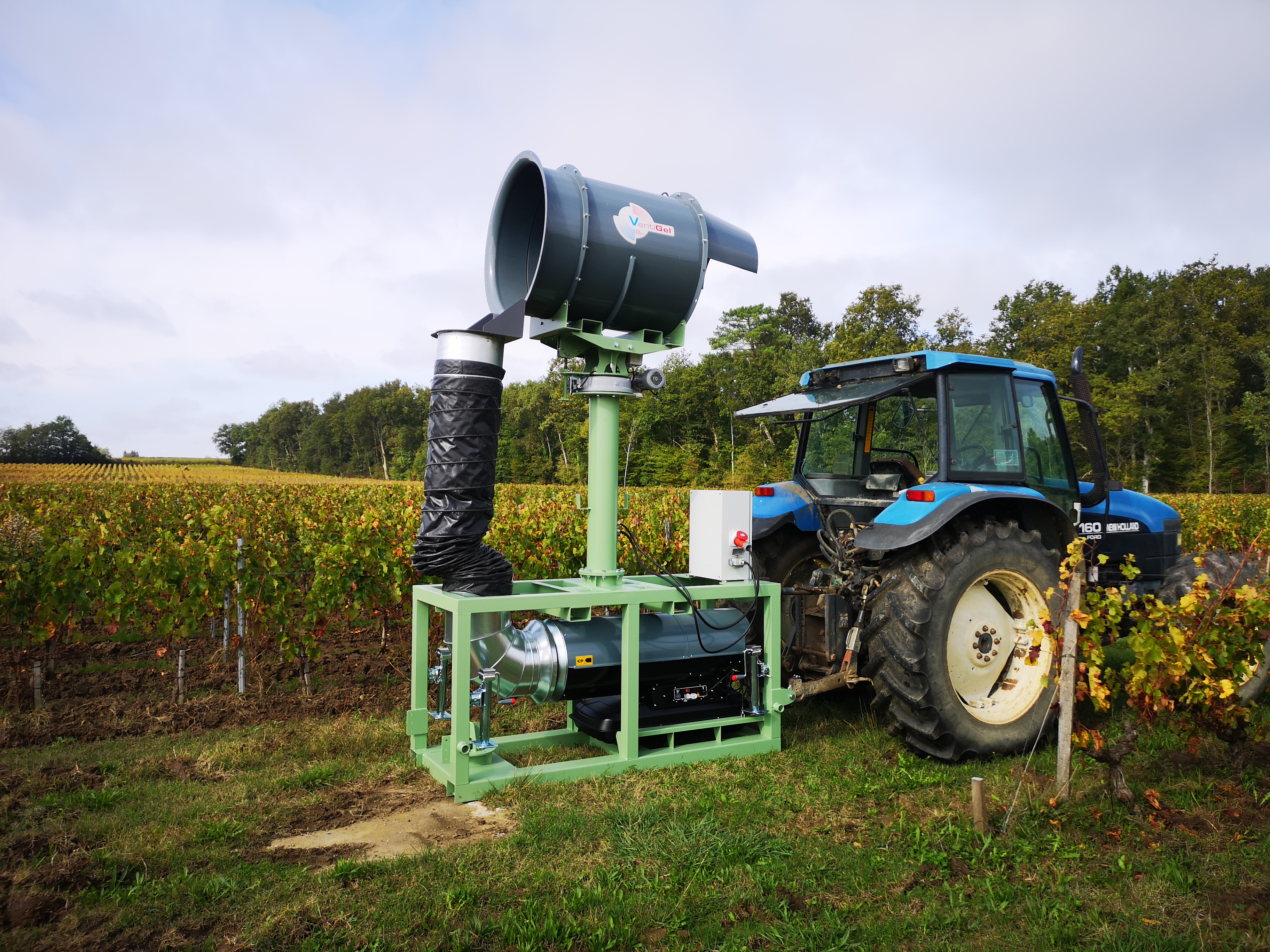 Frost fan with two heaters - Vineyard Magazine